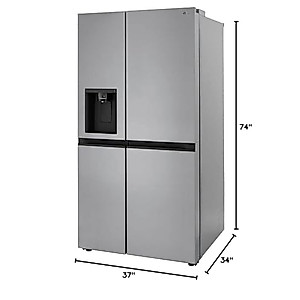 27 cu. ft. Side-by-Side Refrigerator with Smooth Touch Ice Dispenser