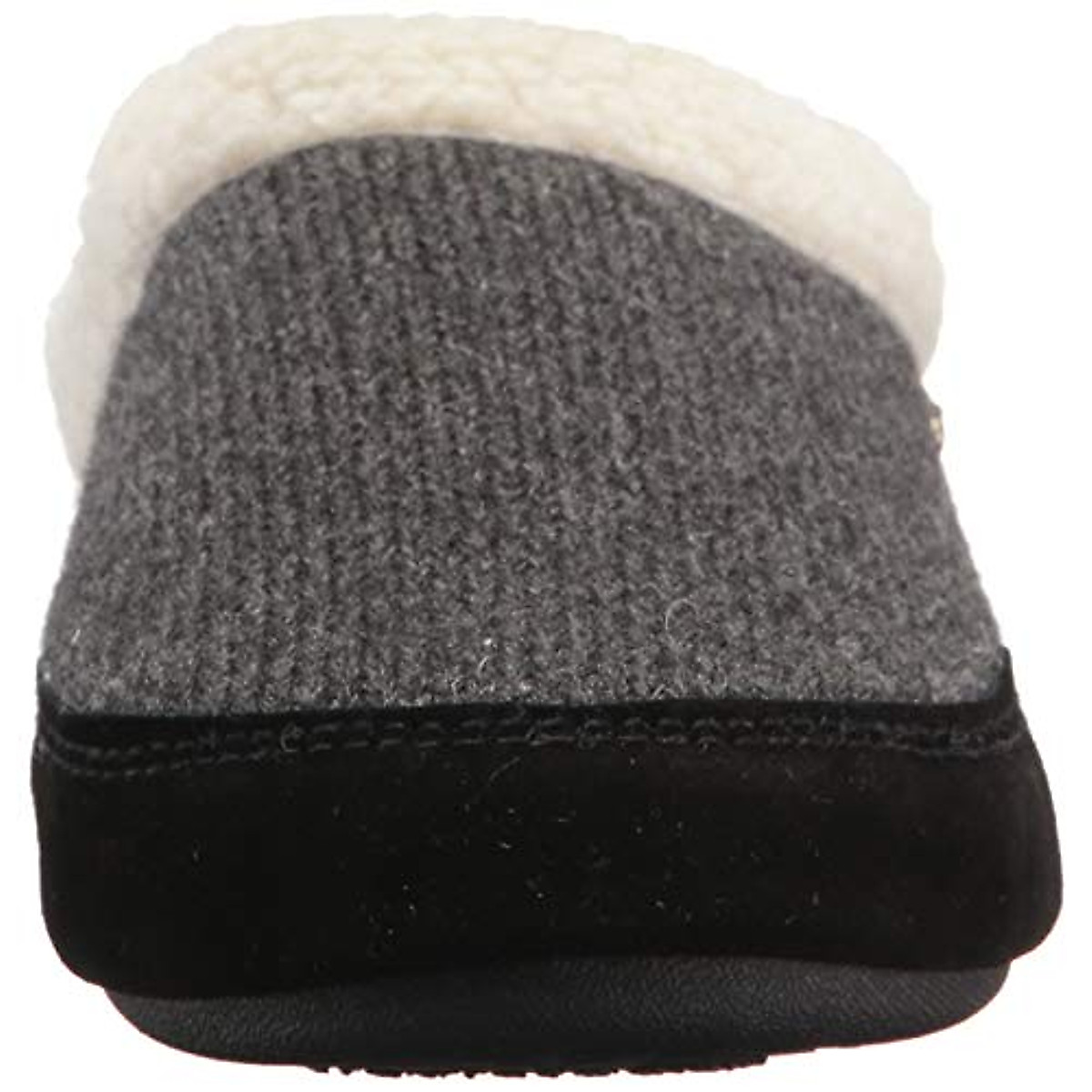 Acorn Women's Mule Ragg Slipper, Dark Charcoal Heather, Large Standard US Width US