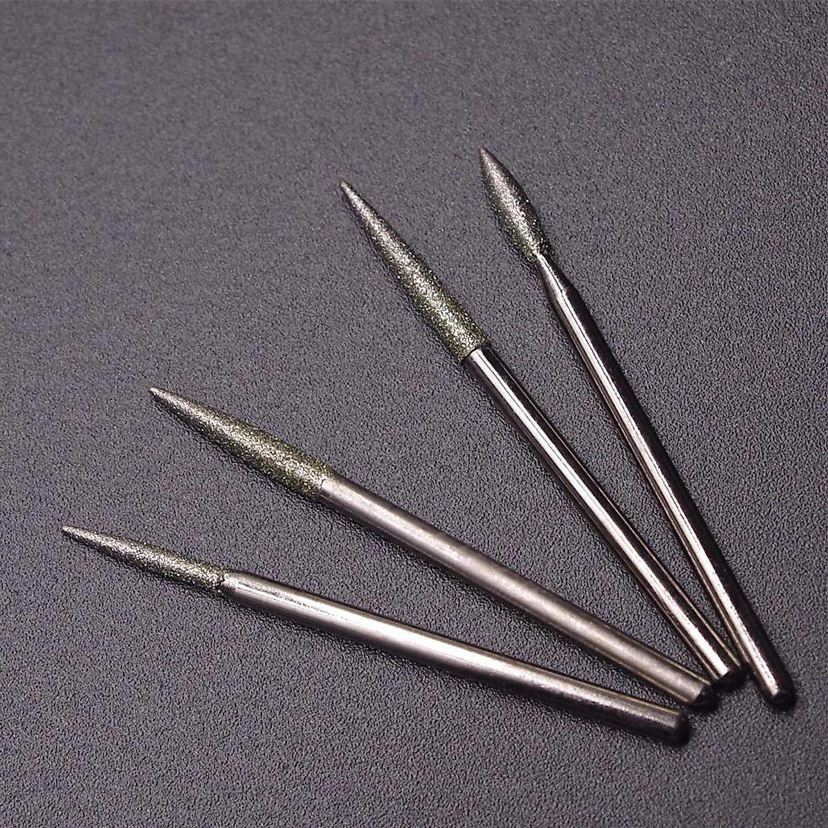 Wolfride 30Pcs Diamond Burr Set Diamond Drill Bit for Gemstone, Sea Shell, Glass, Ceramic, Metal