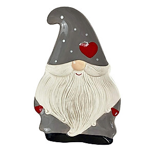 NUOBESTY Gnome Shaped Platter Snack Appetizer Trays Dessert Serving Dishes Holiday Food Serving Platter Candy Nut Dish Container Christmas Party Favors