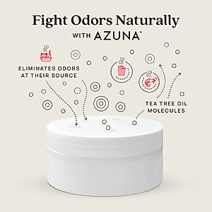 Azuna All-Natural Odor Remover Gel, Small Gym Bag | Air Purifier with Tea Tree Oil | Plant-Based & Long Lasting | For Smoke & Pet Odor | Athlete, 2 oz. (3 Pack)