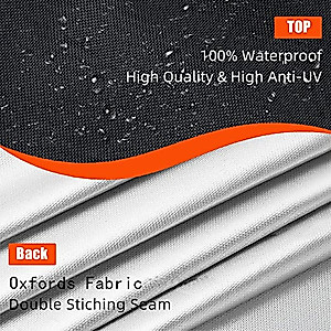 YUZ Fire Pit Table Cover Square 30 x 30 x 25 inch, Waterproof Fire Table Cover Square Anti-UV Heavy Duty Patio Gas Firepit Furniture Table Covers with Air Vent and Handle Firepits 30x30