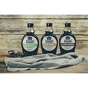The Tiny House Classic Apple Cider Syrup | Handmade Concentrated Cider Syrup from Fresh Pressed Apples | A Perfect Breakfast Syrup & Pancake Syrup | Proudly Made in the USA | 8 Ounce Bottle