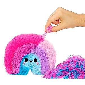 Fluffie Stuffiez Rainbow Large Collectible Feature Plush 11" - Surprise Reveal Unboxing with Huggable ASMR Fidget DIY Fur Pulling, Ultra Soft Fluff