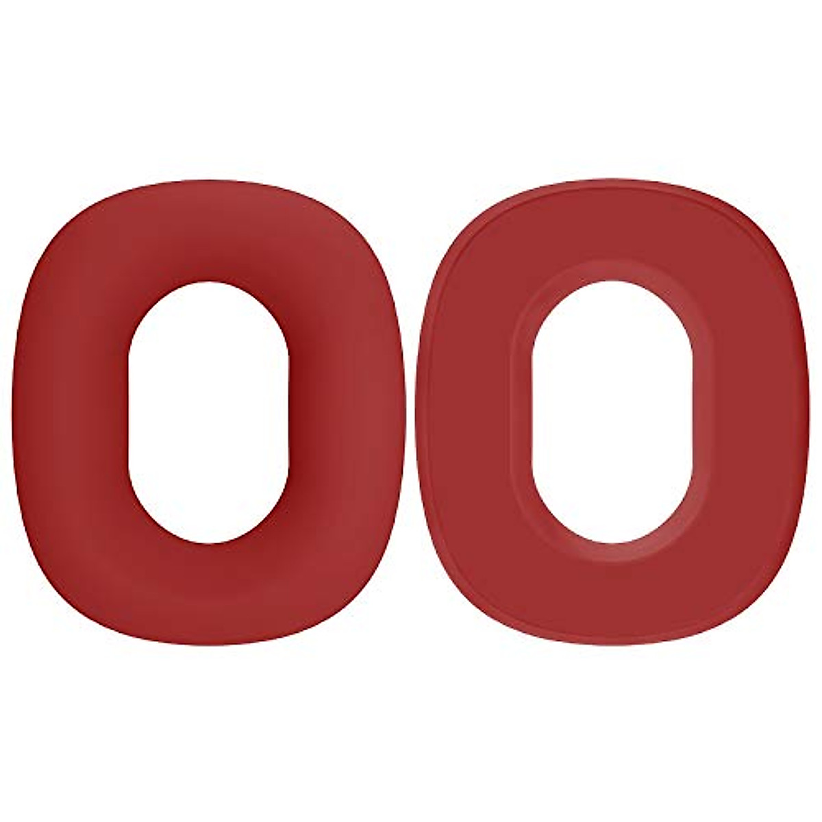 Geekria Silicone Earpad Covers Compatible with AirPod Max, Earpad Protector/Earphone Covers/Earpad Cushion/Ear Pad Covers/Headphone Covers, Easy Installation No Tool Needed (Red)