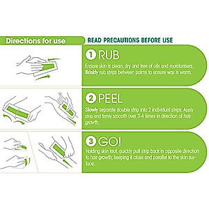 Nad's Body Wax Strips Hair Removal For Women All Skin Types, 20 Waxing Strips + 4 Calming Oil Wipes