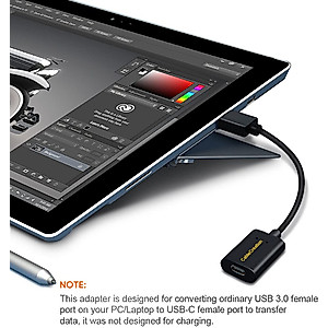 CableCreation USB 3.1 USB C Female to USB Male Adapter 5Gbps USB to USB C Adapter, USB A to USB C Adapter Female USB C Adapter for Laptops Logitech StreamCam, etc