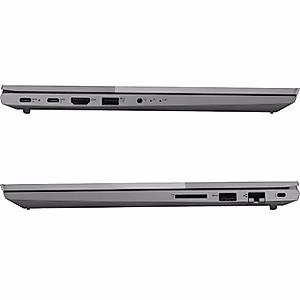 Lenovo ThinkBook 15 Gen 4 Business Laptop (15.6" FHD, 12th Gen Intel 10-Core i7-1255U, 16GB RAM, 512GB SSD), 1080p Webcam, Fingerprint, IST SD Card, Wi-Fi 6, Ethernet, Win 11 Pro, Grey - 2024