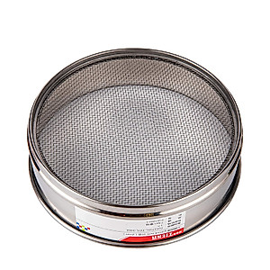 Adamas-Beta φ20×4.5cm Diameter 10 Mesh 304 Stainless Lab Sieves Economy Test Sieve 304 Stainless Steel Wire Cloth（2mm）