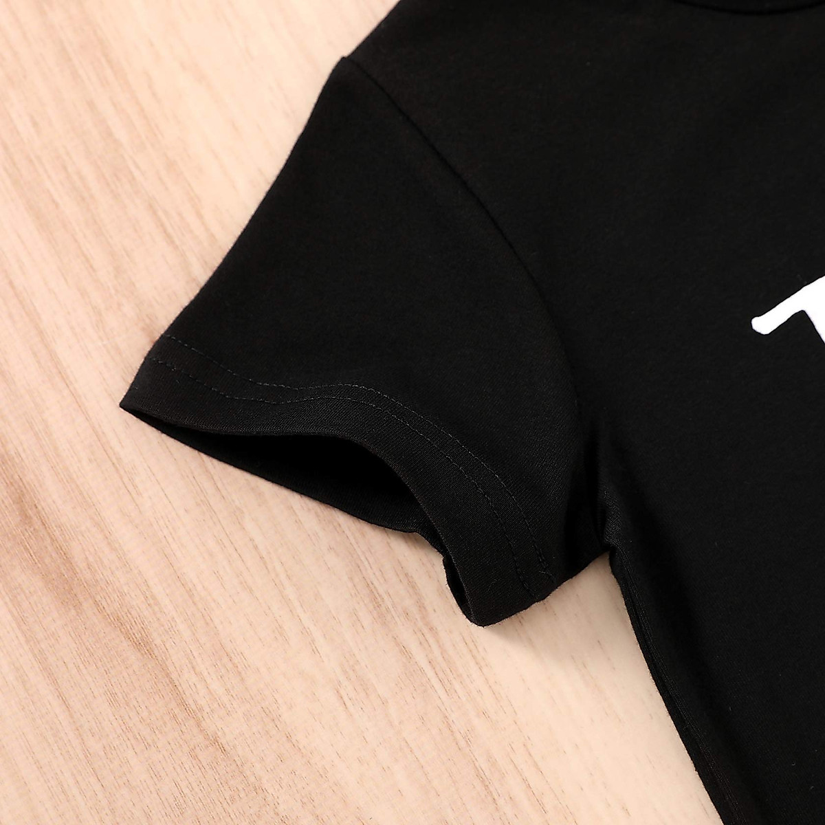 YOUNGER TREE Second Birthday Party Shirt Two Wild Top 2nd Birthday Baby Little Boy Blouse Tee Clothes (2 T, Black)