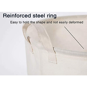 Runtoo 19.7" Large Sized Laundry Hamper Waterproof Foldable Canvas Construction Transports Theme Bucket Clothing Laundry Basket with Handles for Storage Bins Kids Room Home Organizer Nursery Storage