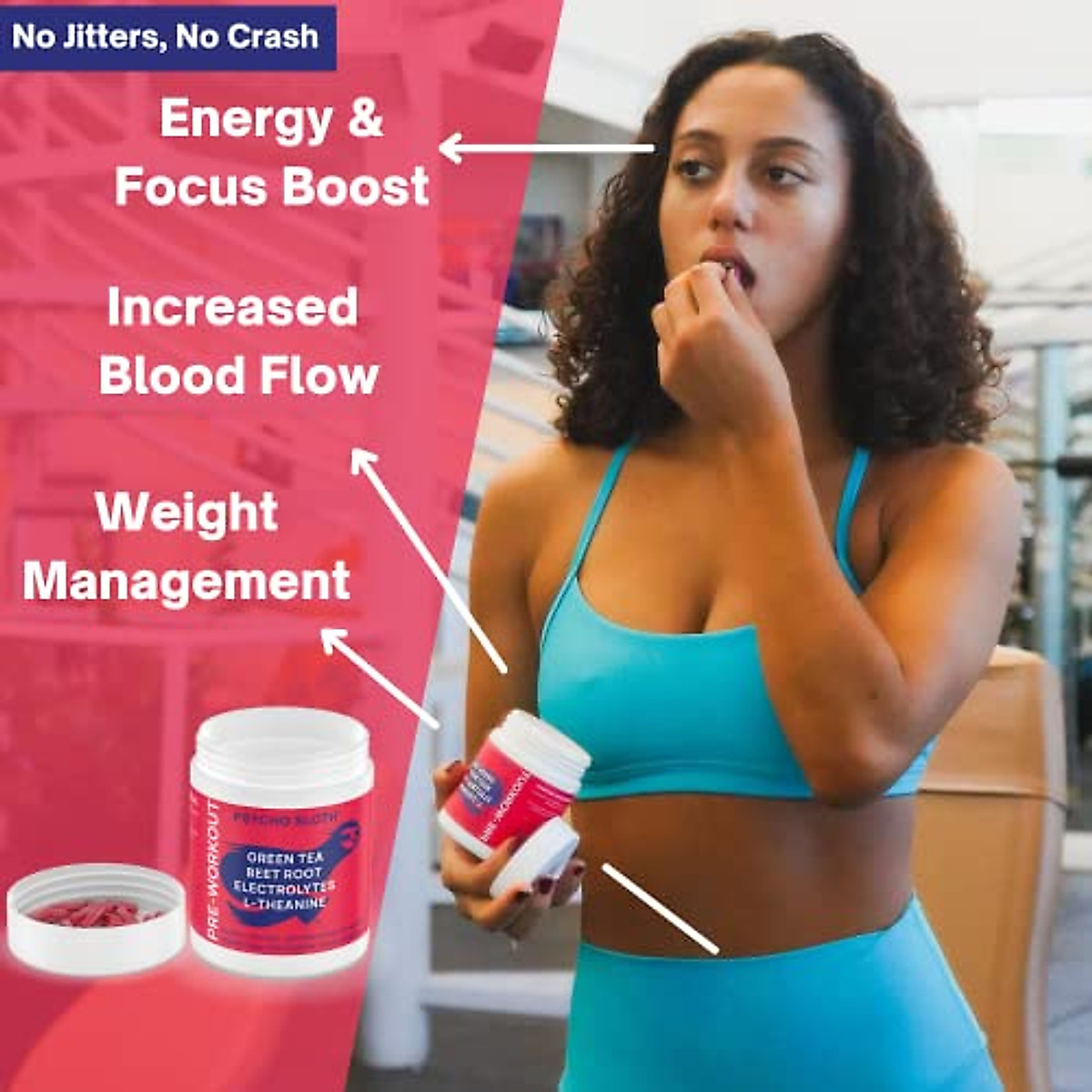 Pre Workout Pills - Endless Energy · Endurance · Laser Focus · Pump · No Jitters No crash | Vegan Pre Workout for Women & Men · 0% Artificial, Nitric Oxide, Beet, Organic Natural Pre Workout, 60 Pills