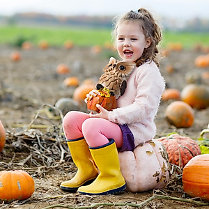 Moucuny Owl Fall Decor Resin Thanksgiving Owl Decor Fall Pumpkin Owl Table Centerpieces Thanksgiving Table Decor Country Style Thanksgiving Owl on Pumpkin Autumns Fall Home Garden Holiday Decor