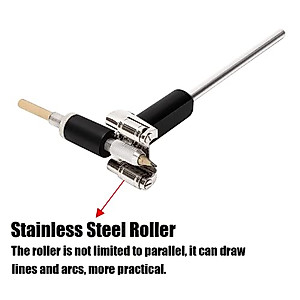 Woodworking Linear Arc Dual-purpose Scriber Ruler Parallel Line Drawing Tool Measuring Gauge DIY Multifunctional Woodworking Scribe Tools