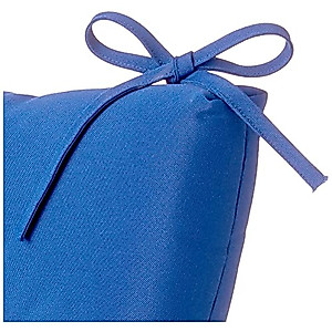 Klear Vu Solarium Cushion, Indoor and Outdoor Rocking Chair Pad for Patio, Living or Nursery Room, 2 Piece Set, Seat 19"x19" and Seatback 21"x18", 03 Blue