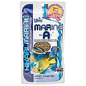 Hikari Marine-A Pellets Fish Food for Larger Marine Fish, 3.87 oz (110g)