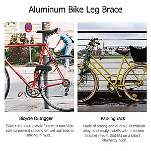 VICASKY Foot Support Adjustable Stand Wall Rack Hooks Mountain Bike Kickstand Road Bike Kickstand Motorcycle Adjustable Kickstand Cycling Foot Frame Aluminum Alloy Storage Rack Heavy Child