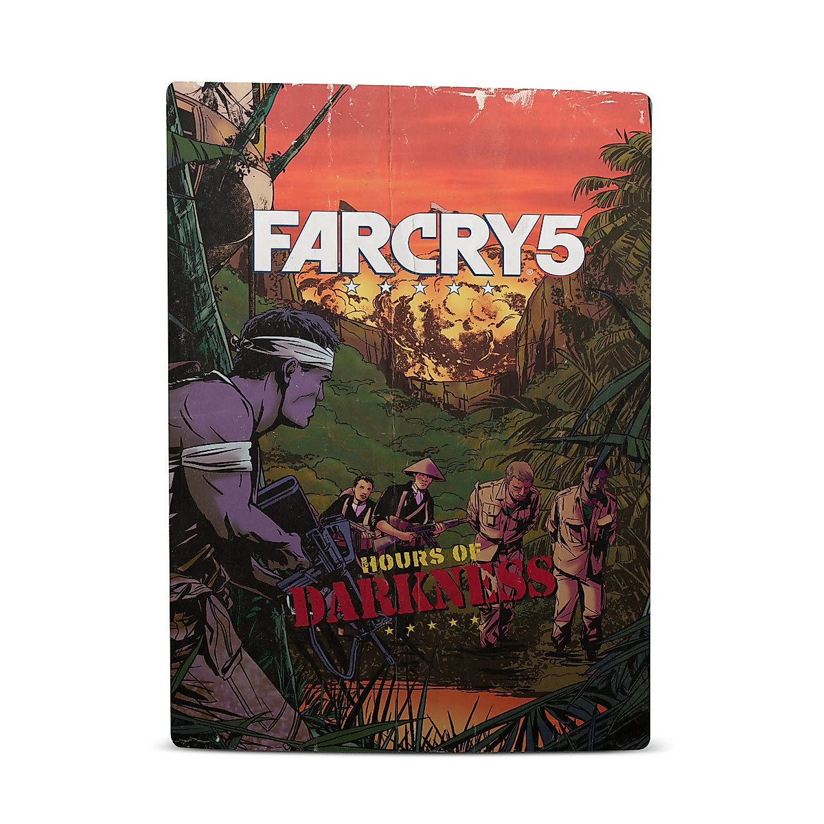 Head Case Designs Officially Licensed Far Cry Hours Of Darkness Arte Clave Vinyl Faceplate Gaming Skin Decal Compatible With Sony PlayStation 5 PS5 Digital Edition Console and DualSense Controller