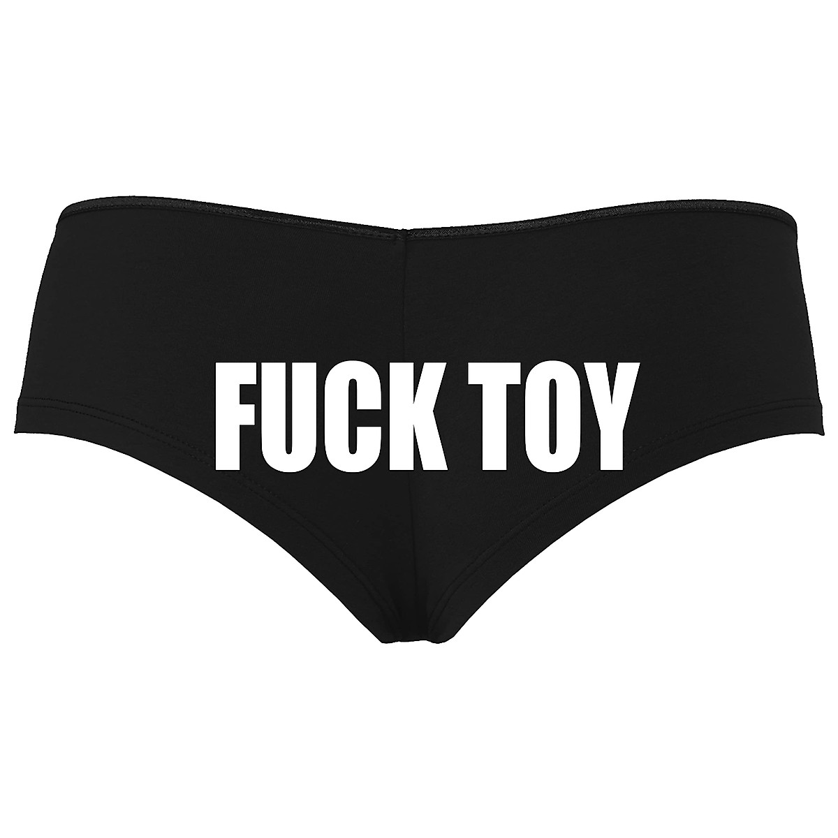 Knaughty Knickers Personalized Fuck Toy Cheeky Panties - Owned Submissive Slave Sexy Boyshort bdsm ddlg cgl (as1, alpha, l, regular, regular) Black