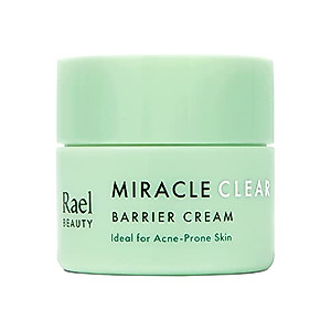 Rael Miracle Clear Barrier Cream - Daily Moisturizer with Succinic Acid, Vitamin B, for Oily Skin, Paraben-Free, Vegan (1.8 oz)