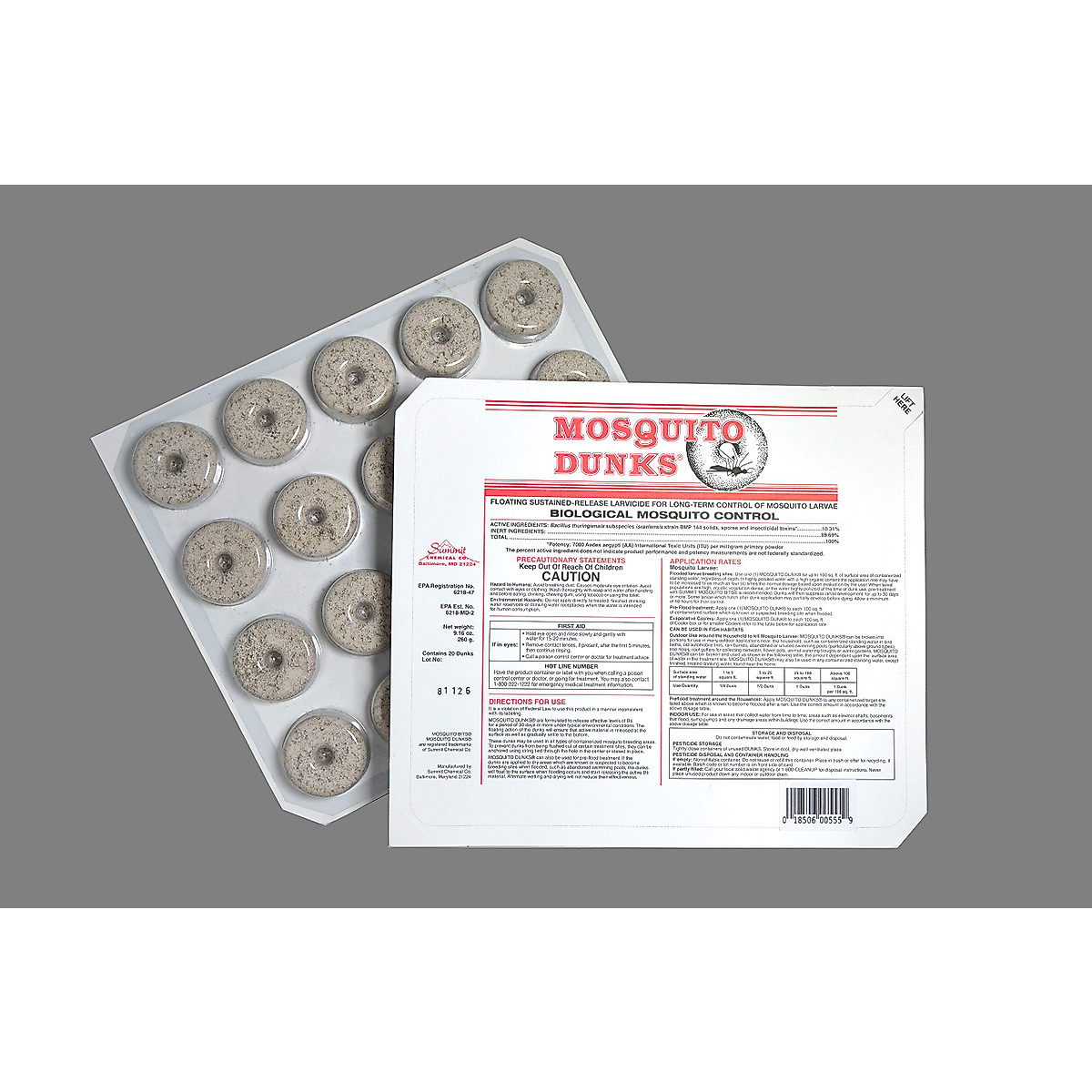 Summit…responsible solutions 155 Summit 100 Count Mosquito Dunk, Natural