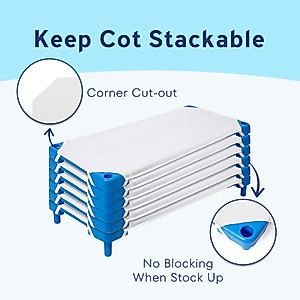 Cot Sheets for Daycare, Standard Size 10 Pack Daycare/Preschool Cots Sheet, 23" x 51" Toddler Nap Cot Sheets, Brushed Microfiber Fitted Sheet Cover for Kids, Boys/Girls