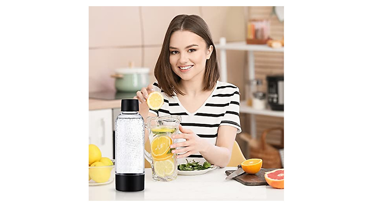 Meekoo 4 Pcs Soda Carbonating Bottles for Home Use