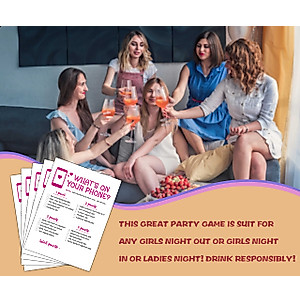Girls Night Party Game - Ladies Night Party Games - What's On Your Phone Game Pack - Fun Girls Night In/Girls Night On - Bridal Shower or Bachelorette Party Game - Games for Adults - 30 Game Cards
