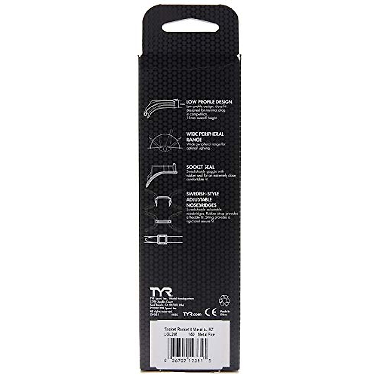 TYR Socket Rockets 2.0 Racing Metallized Goggle (Metallic Fire)