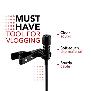 YouMic - 2 Dual Mini Lavalier Lapel Mics with Clip for Phone, iPhone Microphone for iOS, Android, PC, Laptop, Video, Vlogging