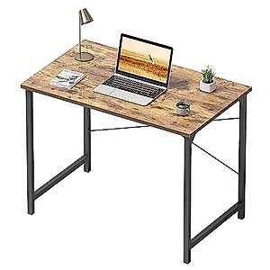 CubiCubi Computer Desk, 32 inch Small Home Office Desk for Small Spaces, Modern Simple Style for Home, Office, Study, Writing, Brown
