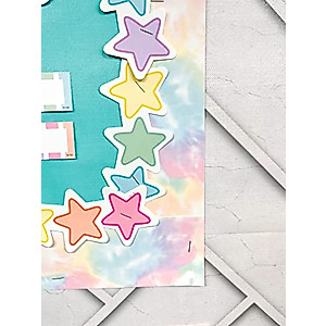 Teacher Created Resources Pastel Pop Stars Die-Cut Border Trim