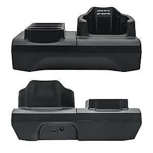 Barcode Scanner Charging Station and 4-Slot Battery Charger Stand for Zebra MC9300 MC930B