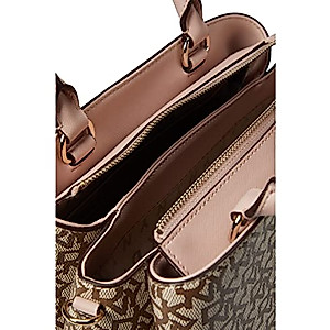 DKNY Paige Medium Satchel Chino Logo/Cashmere One Size