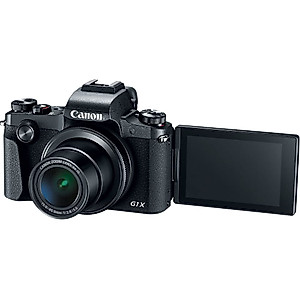 Canon PowerShot G1 X Mark III Digital Camera (2208C001), 64GB Memory Card, Card Reader, Deluxe Soft Bag, Flex Tripod, Hand Strap, Memory Wallet, Cleaning Kit (Renewed)