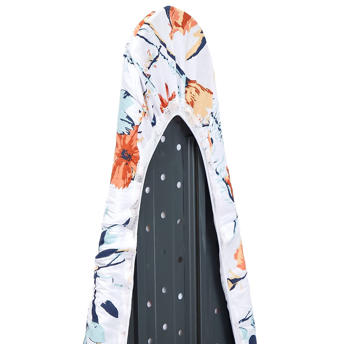 Ironing Board Cover with Floral Print Padding, Drawstring, Standard Size (15 x 54 in)