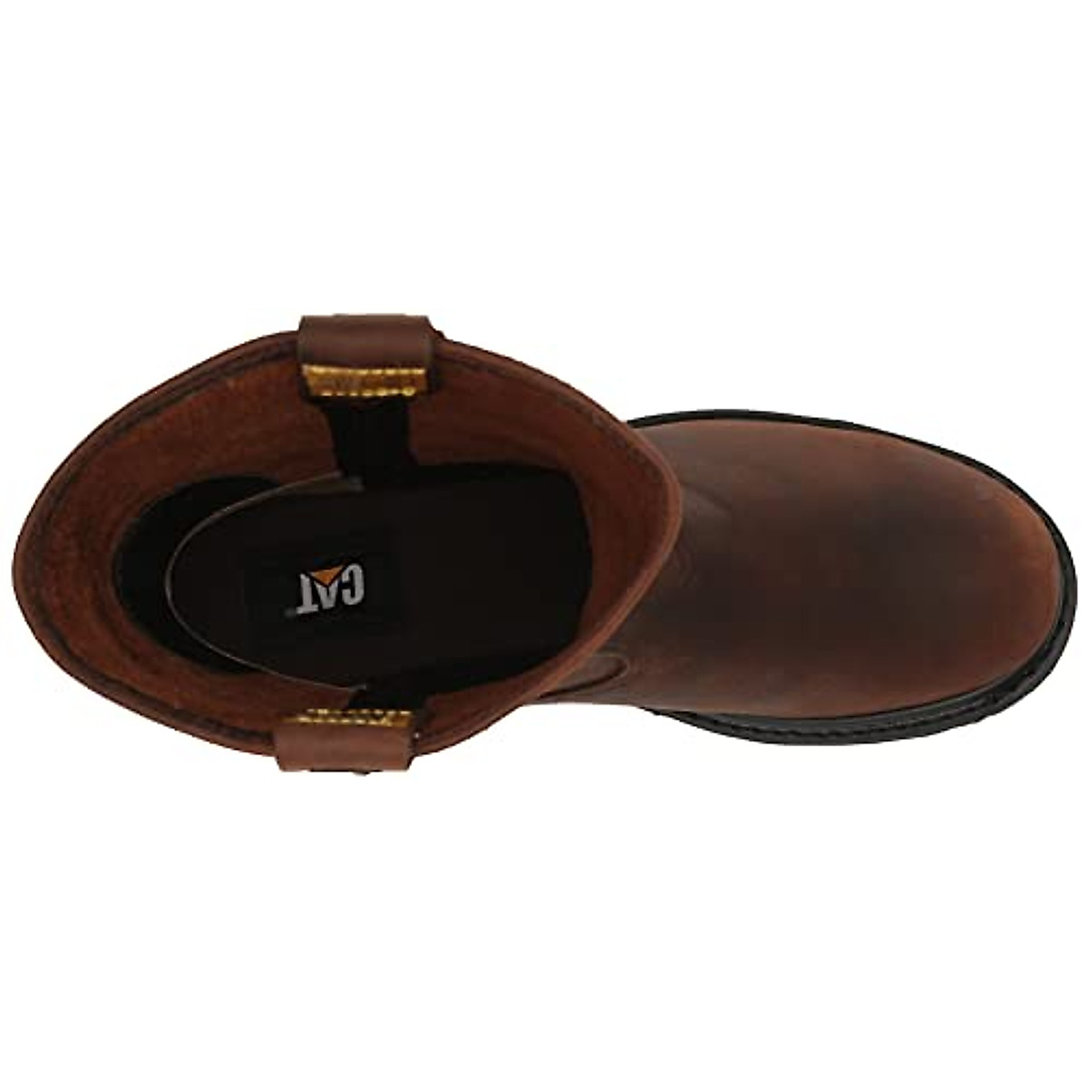 Cat Footwear Men's Revolver Pull-on Soft Toe Work Boot, Brown, 10