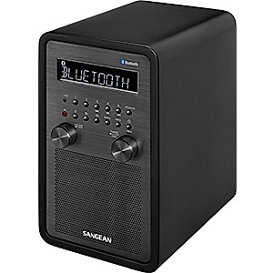 Sangean WR-50 FM-RBDS/AM/Bluetooth Wood Cabinet Table Top Radio (Certified Refurbished)