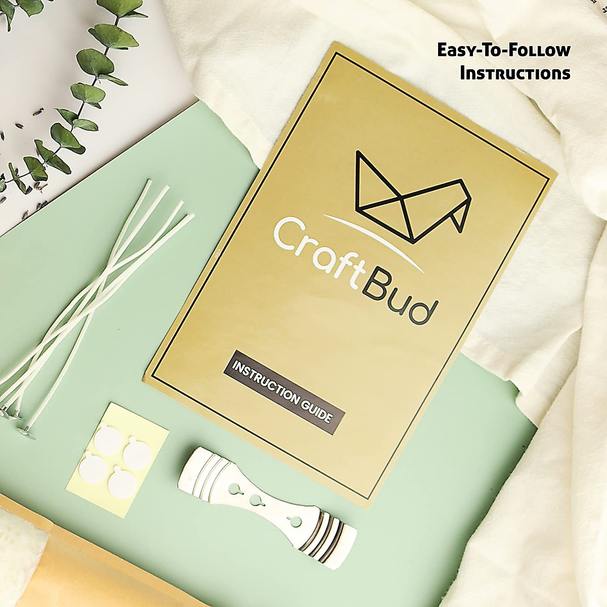 CraftBud Candle Making Kit - 56 Pieces Soy Candle Making Kit - Complete Candle Maker Kit - Best Candle Maker Kit for Adults and Beginners - Candle Kit with 16 Colors