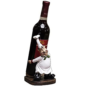 DOUBA Statue Decorative Accessories Home Chef Wine Rack Sculpture Upholstery Home Decor Craft
