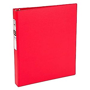 Avery Economy Binder with 1 Inch Round Ring, Red, 1 Binder (3310)