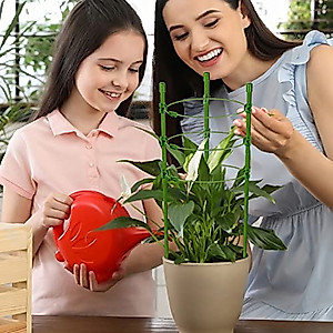 Legigo 8 Packs 18inch Plant Support Cages with 3 Adjustable Support Rings- Small Tomato Cage for Pots Plant Holder for Home Garden Balcony for Orchids, Tomato, Vegetables, Flowers, Climbing Plants