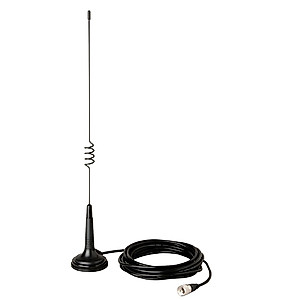 Cobra HG A1000 18.5 inch Magnetic Mount CB Antenna – Heavy Duty Magnet, For use in Cars, SUVS Recreational Vehicles 100 Watt Power Handling Capability, Black