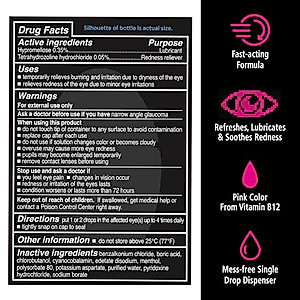 Rohto Digi-Eye Digital Eye Strain Eye Drops, Cooling Eye Strain Relief From Digital Eye Strain Symptoms, Long-Lasting, Soothing Eye Relief, Eye Drops for Red, Tired Eyes 0.4 fl oz Bottle