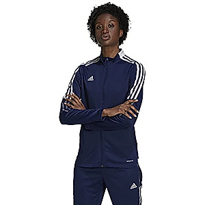 adidas womens Tiro 21 Track Jacket Team Navy Blue Medium