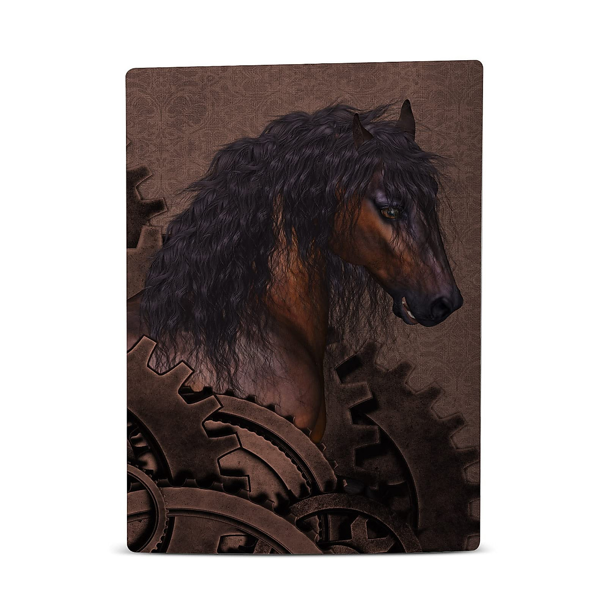 Head Case Designs Officially Licensed Simone Gatterwe Mechanical Gear Steampunk Horse Vinyl Faceplate Gaming Skin Decal Compatible with Sony Playstation 5 PS5 Disc Console & DualSense Controller