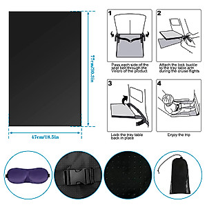 Airplane Bed for Toddler,Airplane Footrest for Kids,Portable Toddler Travel Bed,Baby Travel Essentials for Flying Sleeping,Airplane Seat Extender for Kids,Travel Essentials for Kids Toddlers(suit)