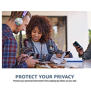 HXL [2+2 Pack] iPhone 12 Pro Max Privacy Screen Protector with Camera Lens Protector Full Coverage Anti-Spy Tempered Glass Film 9H Hardness Upgrade Edge Protection Easy Installation Bubble Free