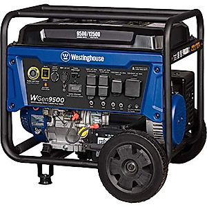 Westinghouse Outdoor Power Equipment 12500 Peak Watt Home Backup Portable Generator, Remote Electric Start with Auto Choke, Transfer Switch Ready 30A & 50A Outlets, Gas Powered, CARB Compliant