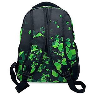 TONGRUIQ Video Game Funny Backpack, large 17-inch Laptop Travel Laptop Daypack School Bag with Multiple Pockets for Men Women Boys Girls